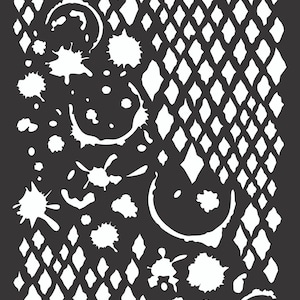 Stencil Decoupage Queen Hobbilicious Distressed Diamond Splatter ...