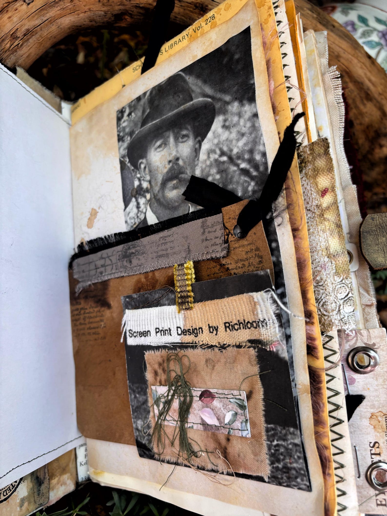 Eloise's Daybook -junk Journal, Writing ,hardcover, Handmade Eco Dyed ...