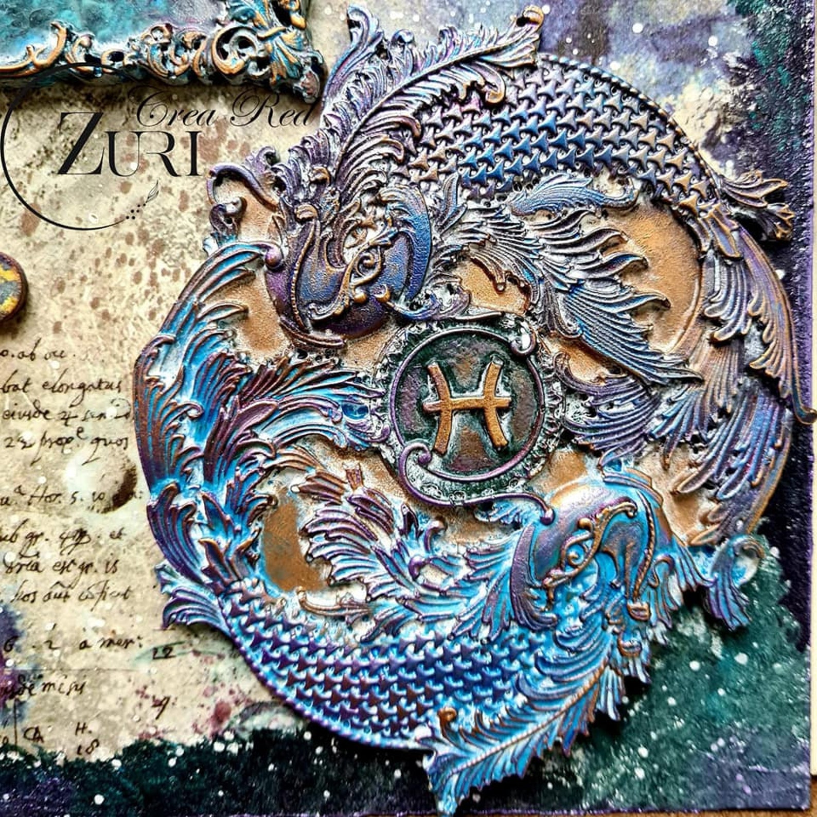 Zuri Designs The Pisces Highly Detailed Silicone Mould for | Etsy