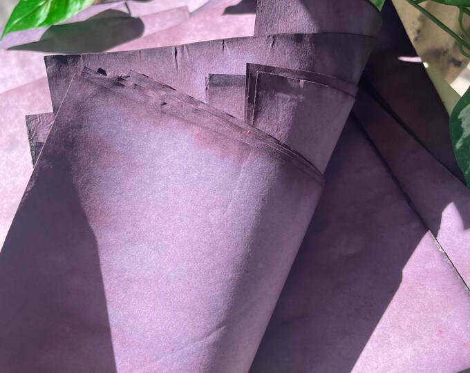 Rose Blush Hand Dyed Rose Stain Paper Boiled Book Paper Junk Journal 11 ...