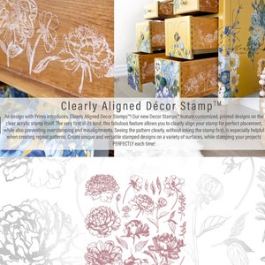 REDESIGN Linear Floral Stamp ∙ Redesign With Prima ∙ Clearly Aligned ...
