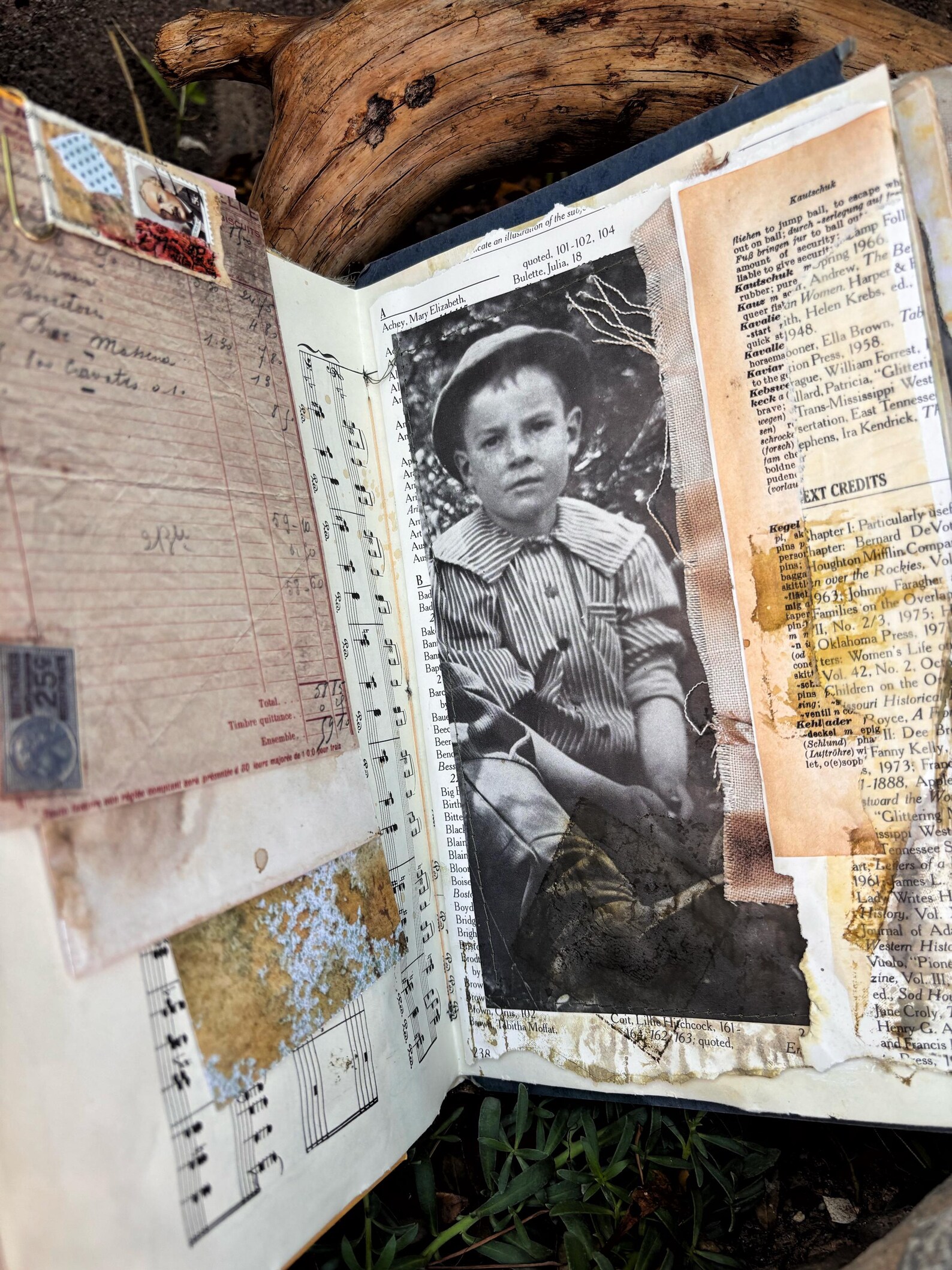Eloise's Daybook -junk Journal, Writing ,hardcover, Handmade Eco Dyed ...