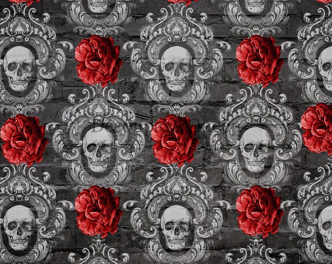 Decoupage Queen Framed Skulls A4 Rice Paper for Scrapbooking, Art ...
