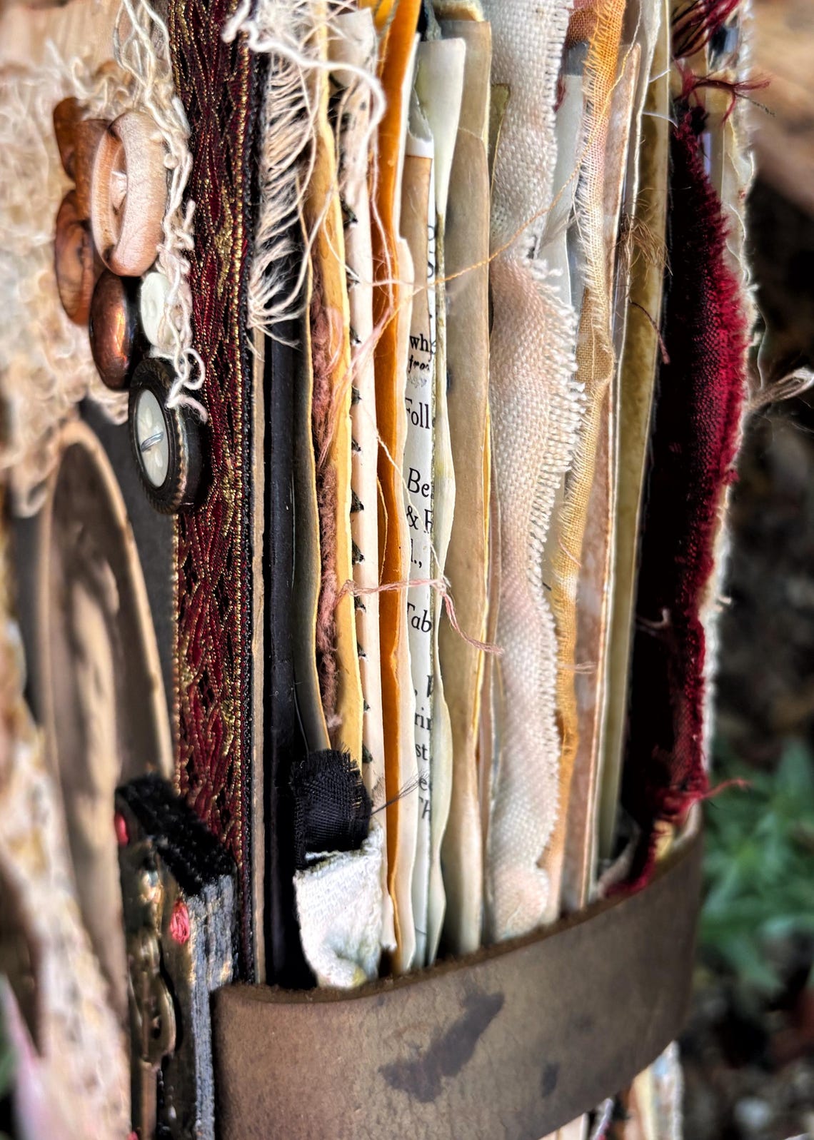 Eloise's Daybook -junk Journal, Writing ,hardcover, Handmade Eco Dyed ...