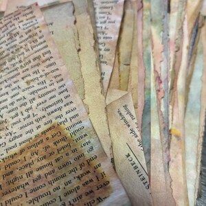 Junk Journal, Vintage Distressed Book Pages 30 Double Sided Random ...