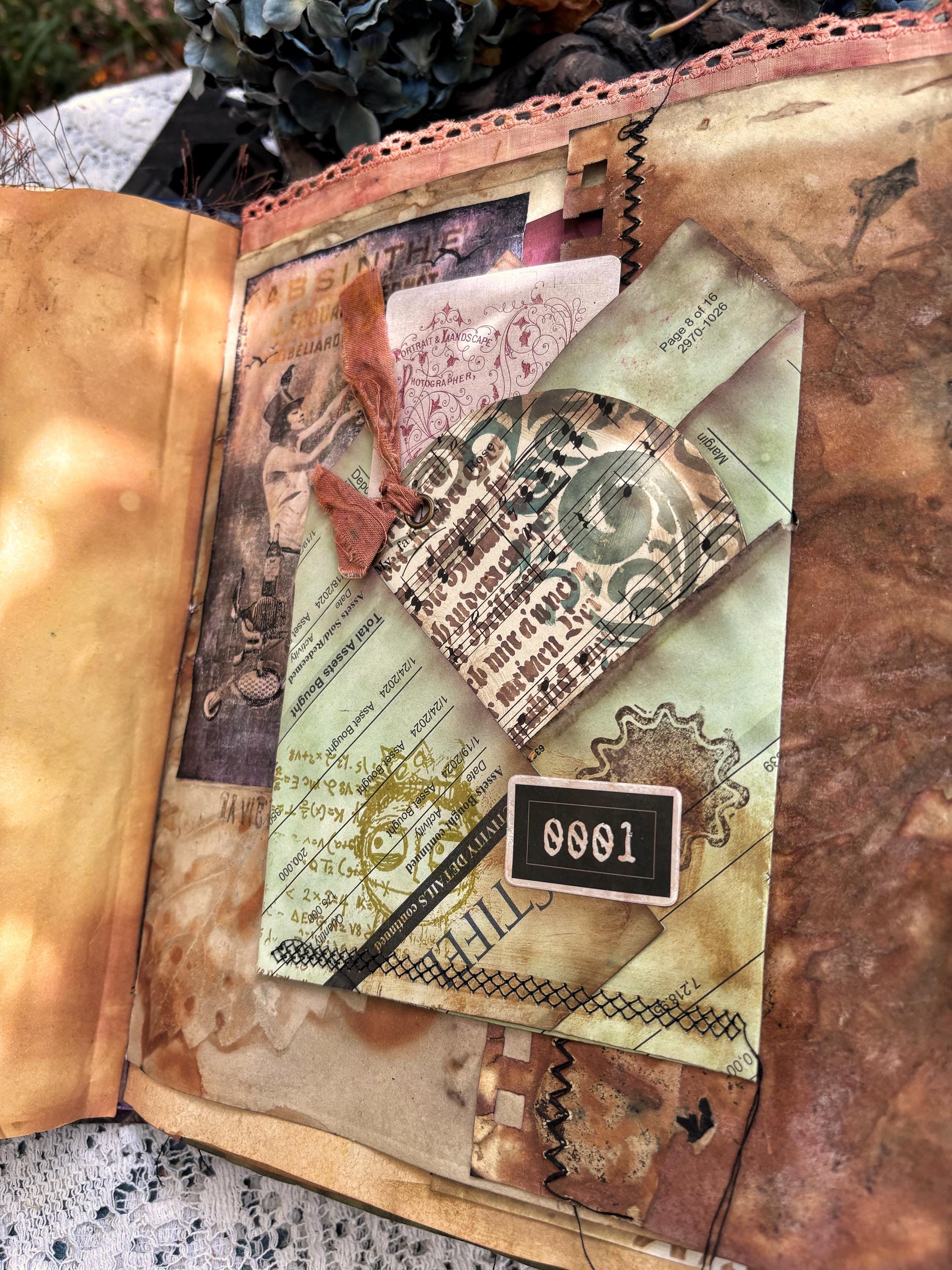 Handmade Hamilton Journal: Grungy Art Journal With Dyed Pages - Etsy