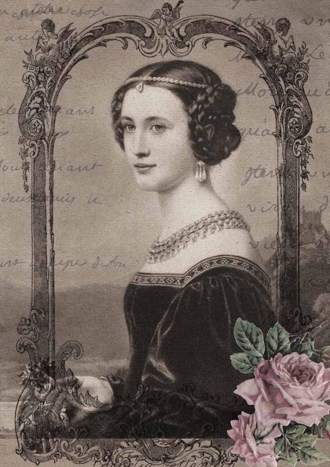 Decoupage Queen Lady of the Castle A4 Rice Paper for DIY Projects ...