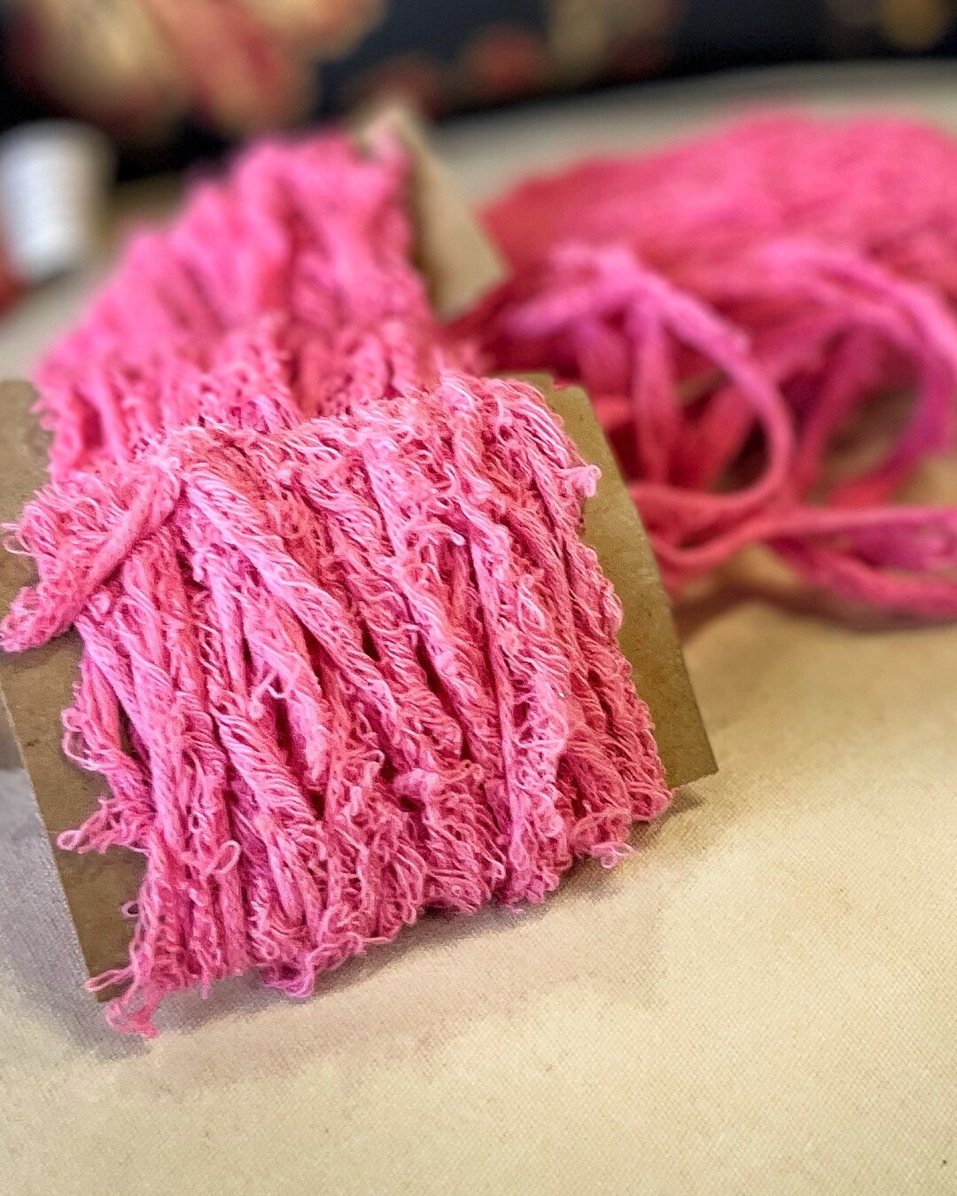 JUNK JOURNAL EMBELLISHMENT Cotton Trim Bubble Gum Pink for Use in ...