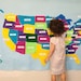Montessori Kids Felt Map United States // Montessori USA Map Activity ...