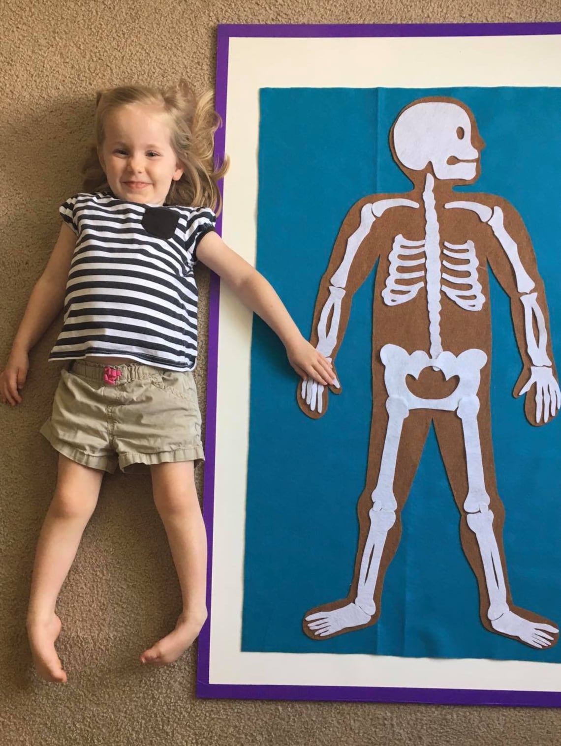 Human Body Felt Wall // Montessori Learning // Kids Ages 3, 4, 5, 6, 7 ...
