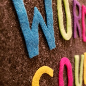 Montessori Rainbow Letters // Felt Alphabet Word Game // Giant Quiet ...