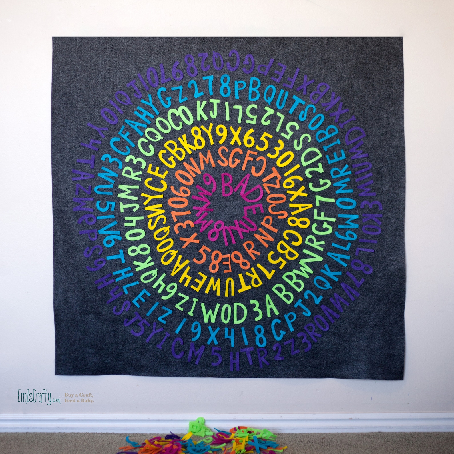 Montessori Rainbow Letters // Felt Alphabet Word Game // Giant | Etsy