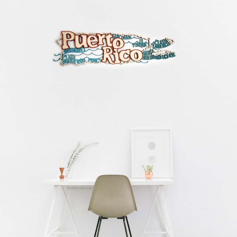 Puerto Rico Decor // Tropical Wood Sign // Boricua Gift // Beach Theme ...