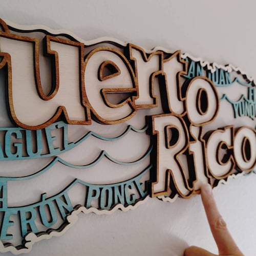 Puerto Rico Decor // Tropical Wood Sign // Boricua Gift // - Etsy