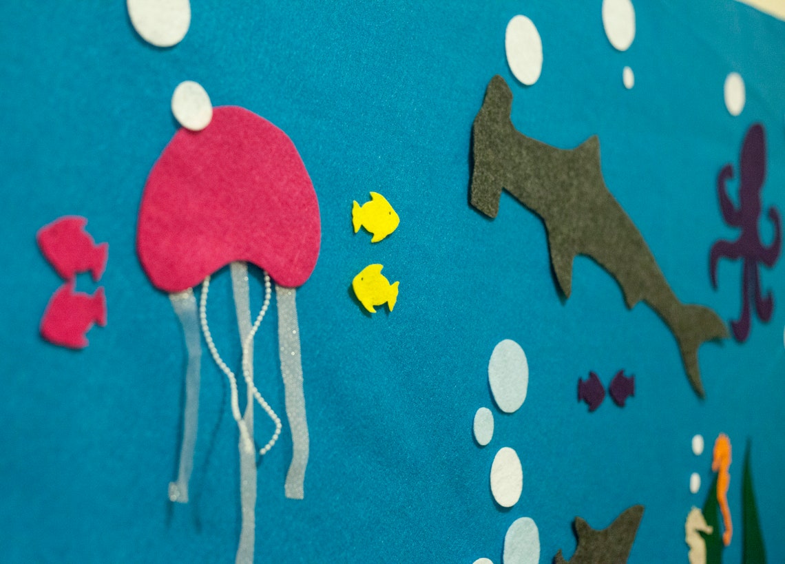 Ocean Felt Wall // Montessori Educational Gift // Kids Ages 3 - Etsy