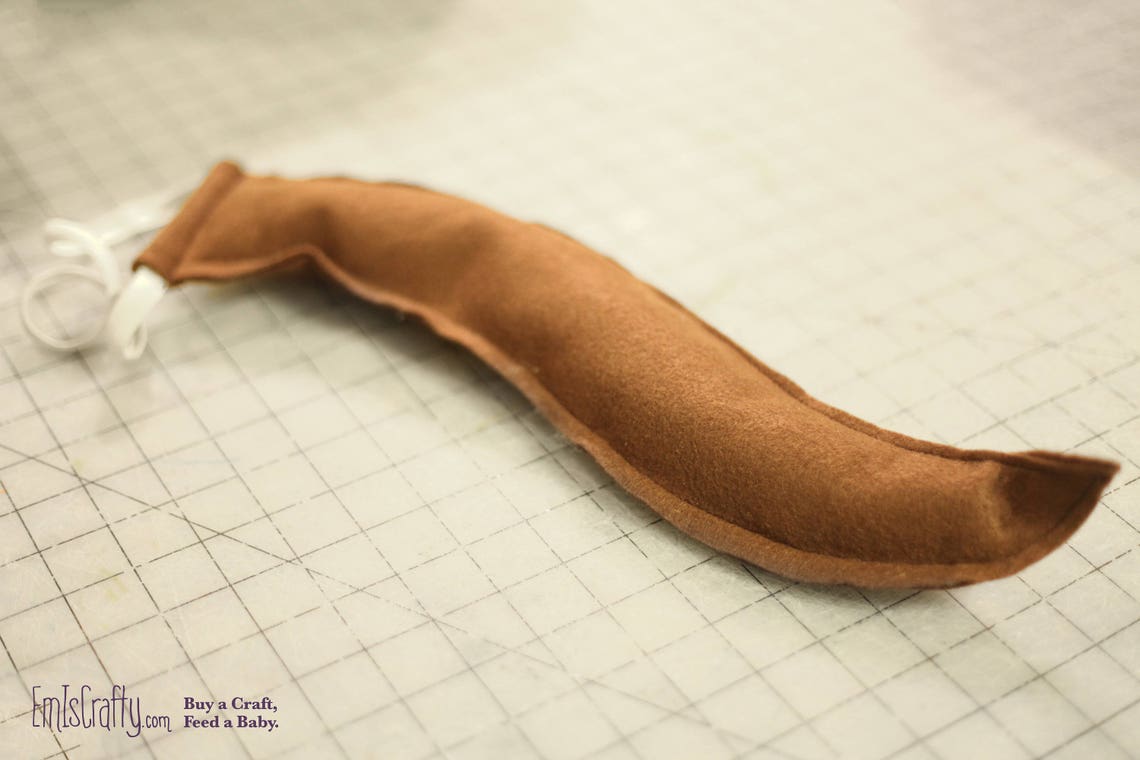 Dog Halloween Costume - Chocolate Lab Dog Tail - Brown Felt - Kids ...
