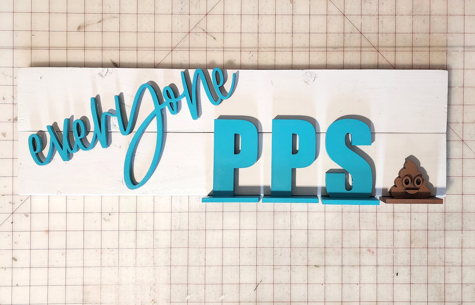 Everyone Poops Toilet Paper Holder Shelf // Funny Bathroom Humor Decor ...