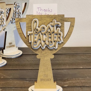 Coach Trophy Gift With Gift Card Holder // Coach Trainer Instructor ...