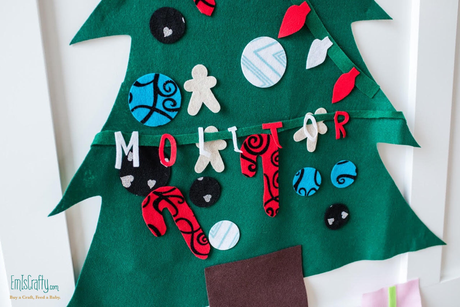 Christmas Felt Tree Wall Activity // Felt Tree for Toddlers // | Etsy