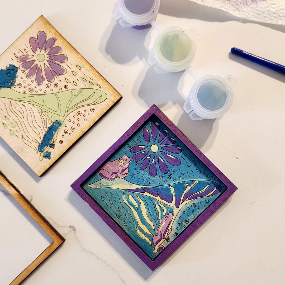 Miniature Frog Paint Kit: DIY Art Stocking Stuffer - Etsy