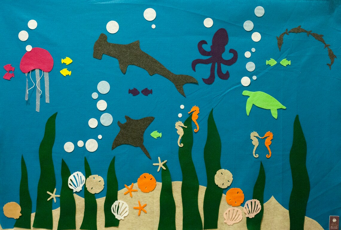 Ocean Felt Wall // Montessori Educational Gift // Kids Ages 3 - Etsy