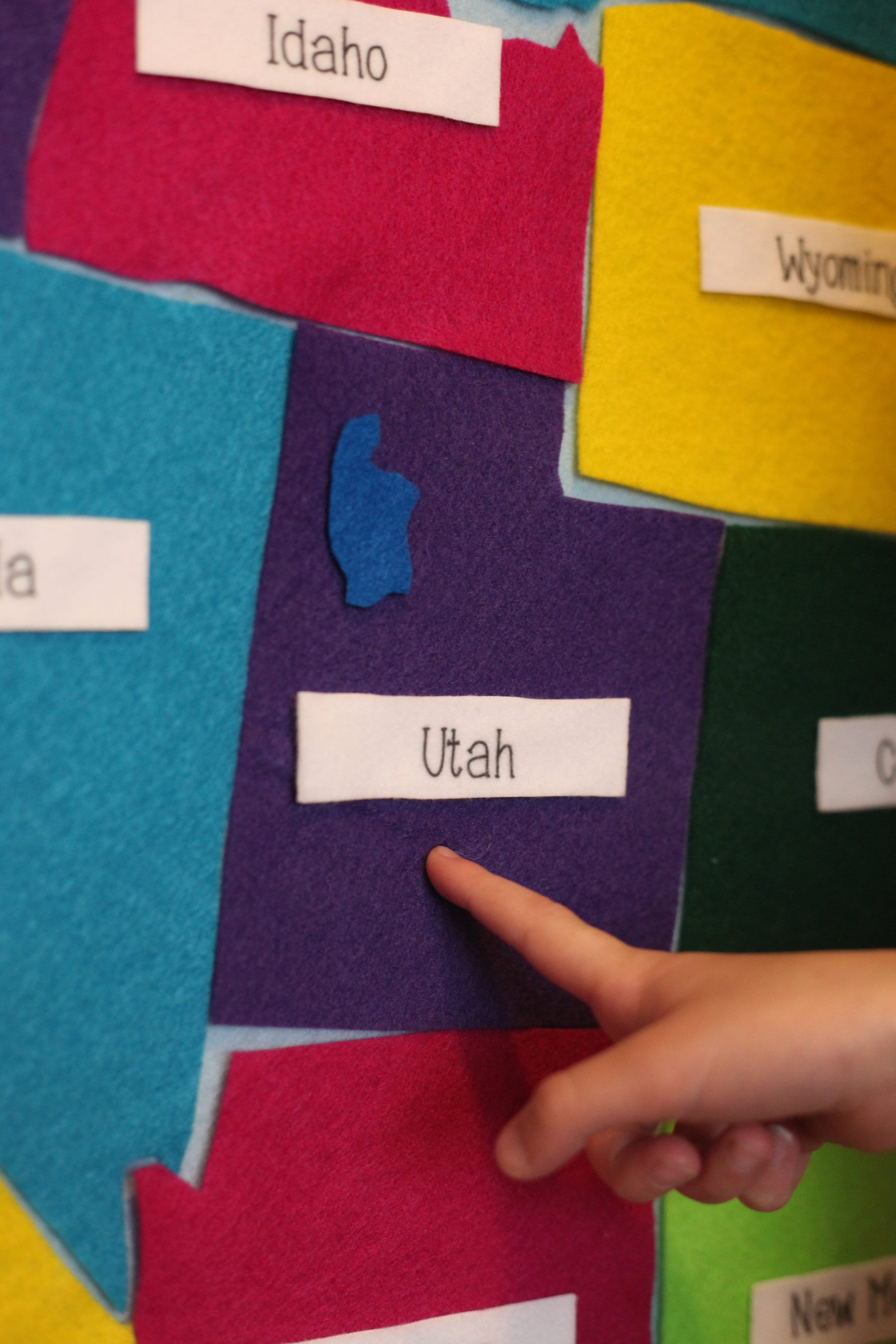 Montessori Kids Felt Map United States // Montessori USA Map | Etsy