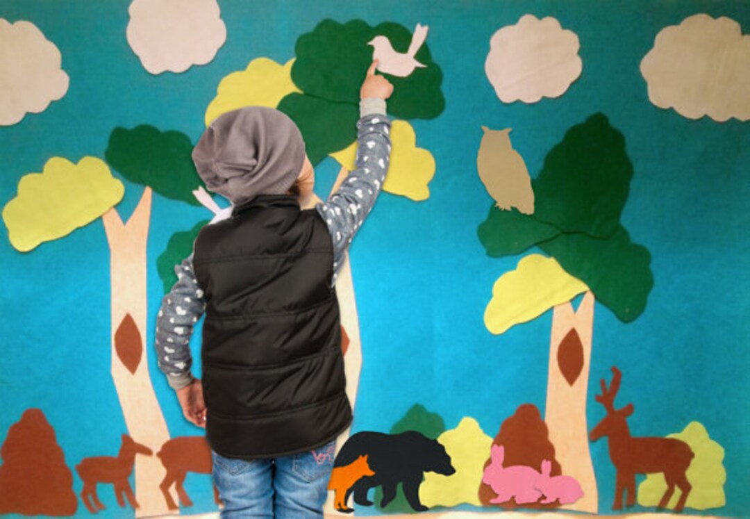Printable Pattern for Felt Forest Wall. Over 30 Pieces. Interactive on ...