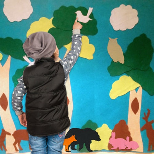 Printable Pattern for Felt Forest Wall. Over 30 Pieces. - Etsy
