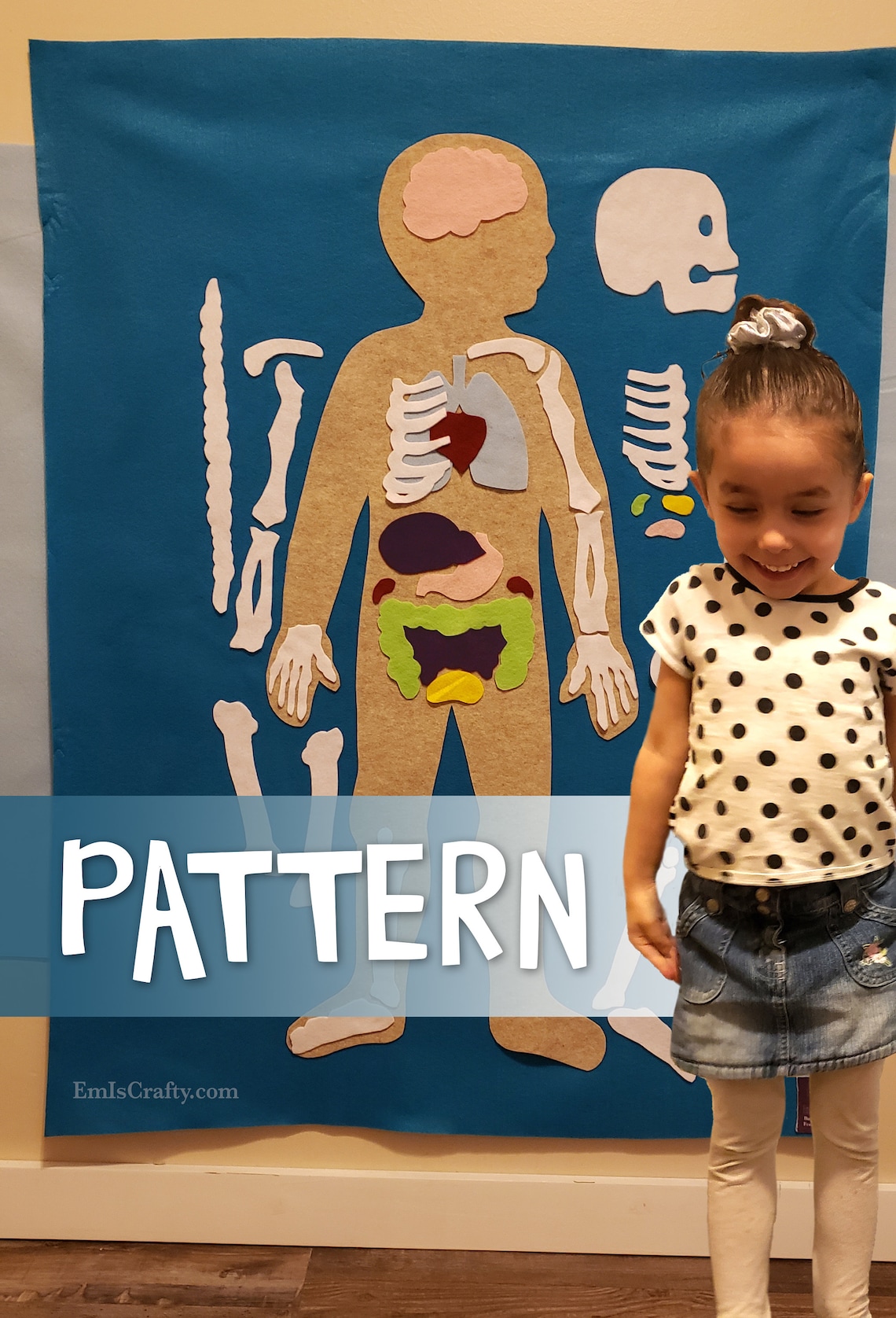 Anatomy Body Parts Felt Board Pattern – Montessori Learning Wall (PDF ...