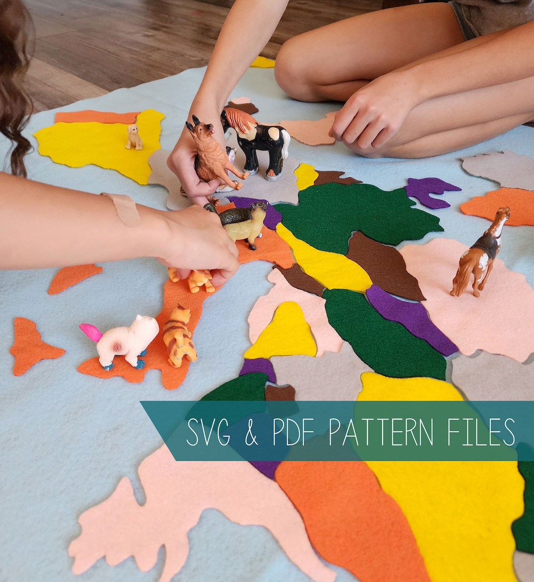 Pattern for Europe Map // SVG and PDF Files for a DIY Project - Etsy
