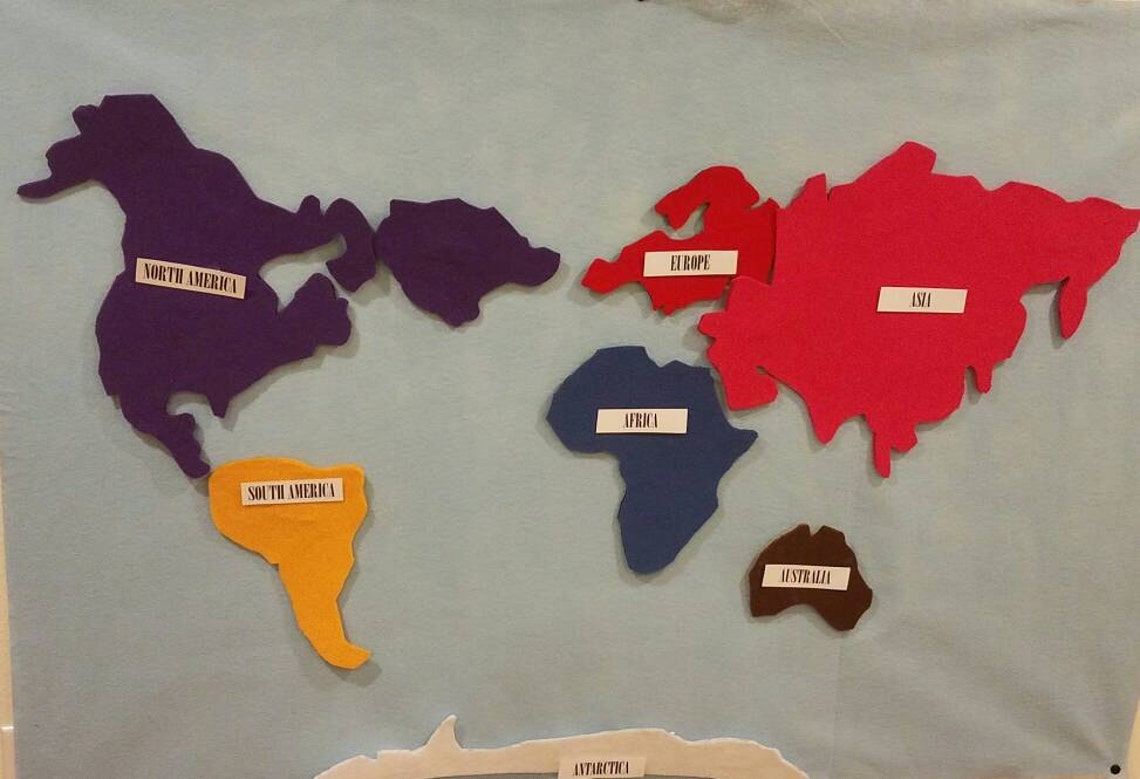 Pattern for World Continent Map // SVG Cut Files Included // Cut Felt ...