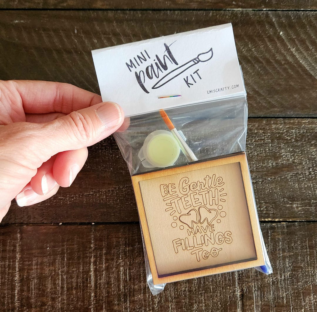 Miniature Paint Kit: Teeth With Fillings - Dentist Gift DIY - Etsy