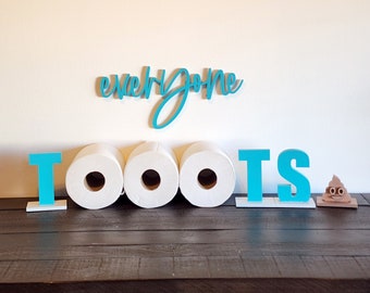 Everyone Looks at Their Poop Laser SVG File // Toilet Paper Holder ...