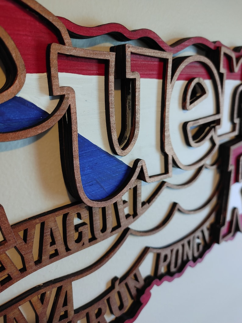 Puerto Rico Decor // Tropical Wood Sign // Boricua Gift // Beach Theme ...