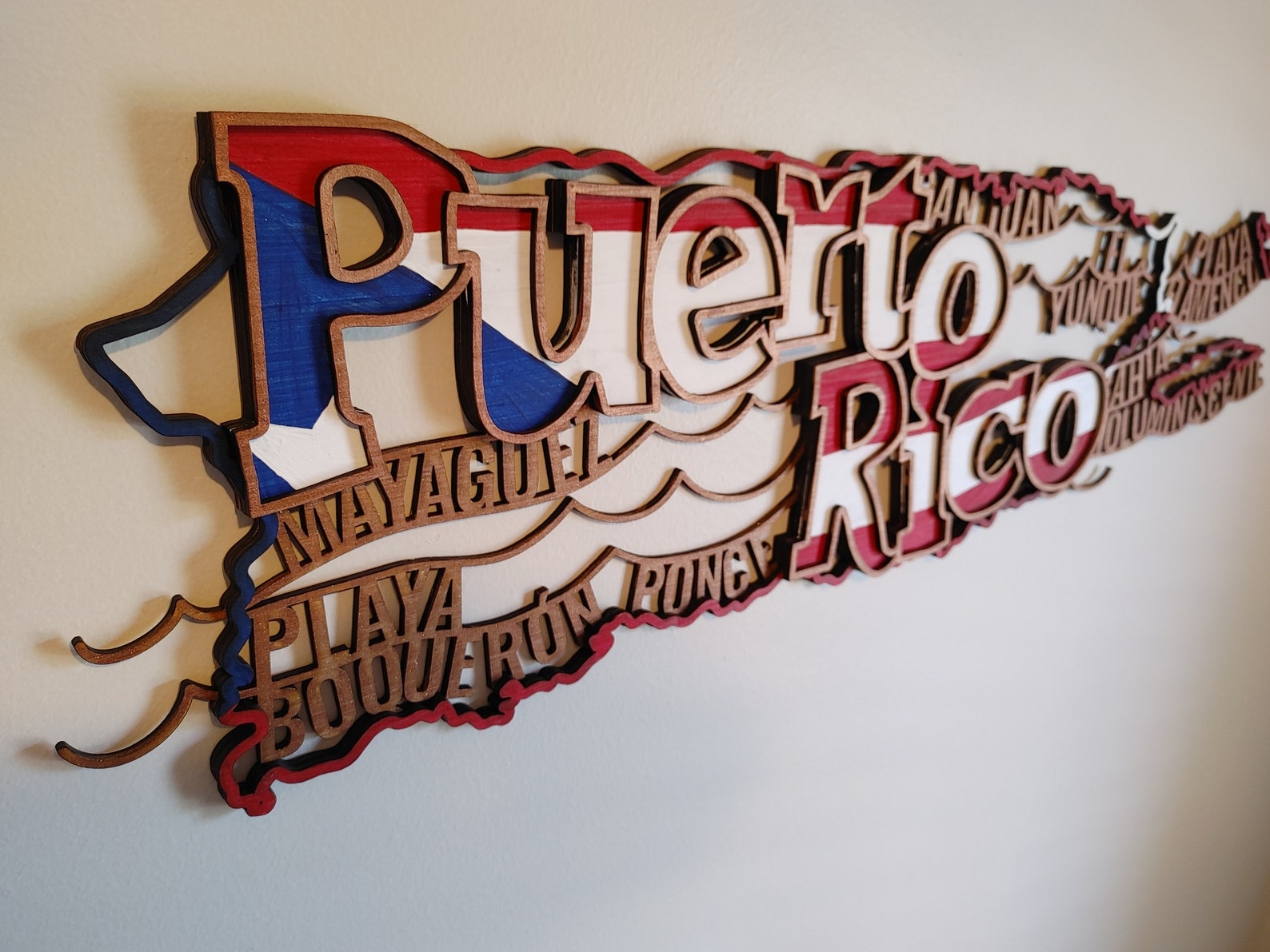 Puerto Rico Decor // Tropical Wood Sign // Boricua Gift // Beach Theme ...