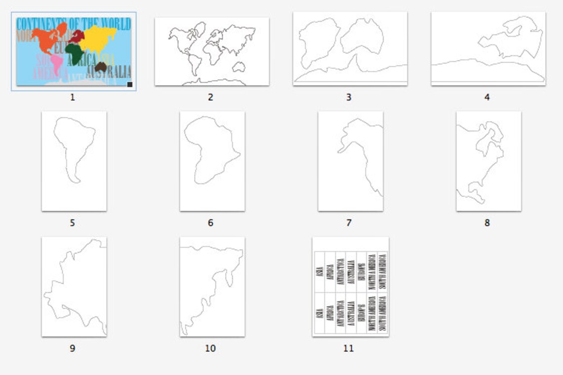 Pattern for World Continent Map // SVG Cut Files Included // Cut Felt ...