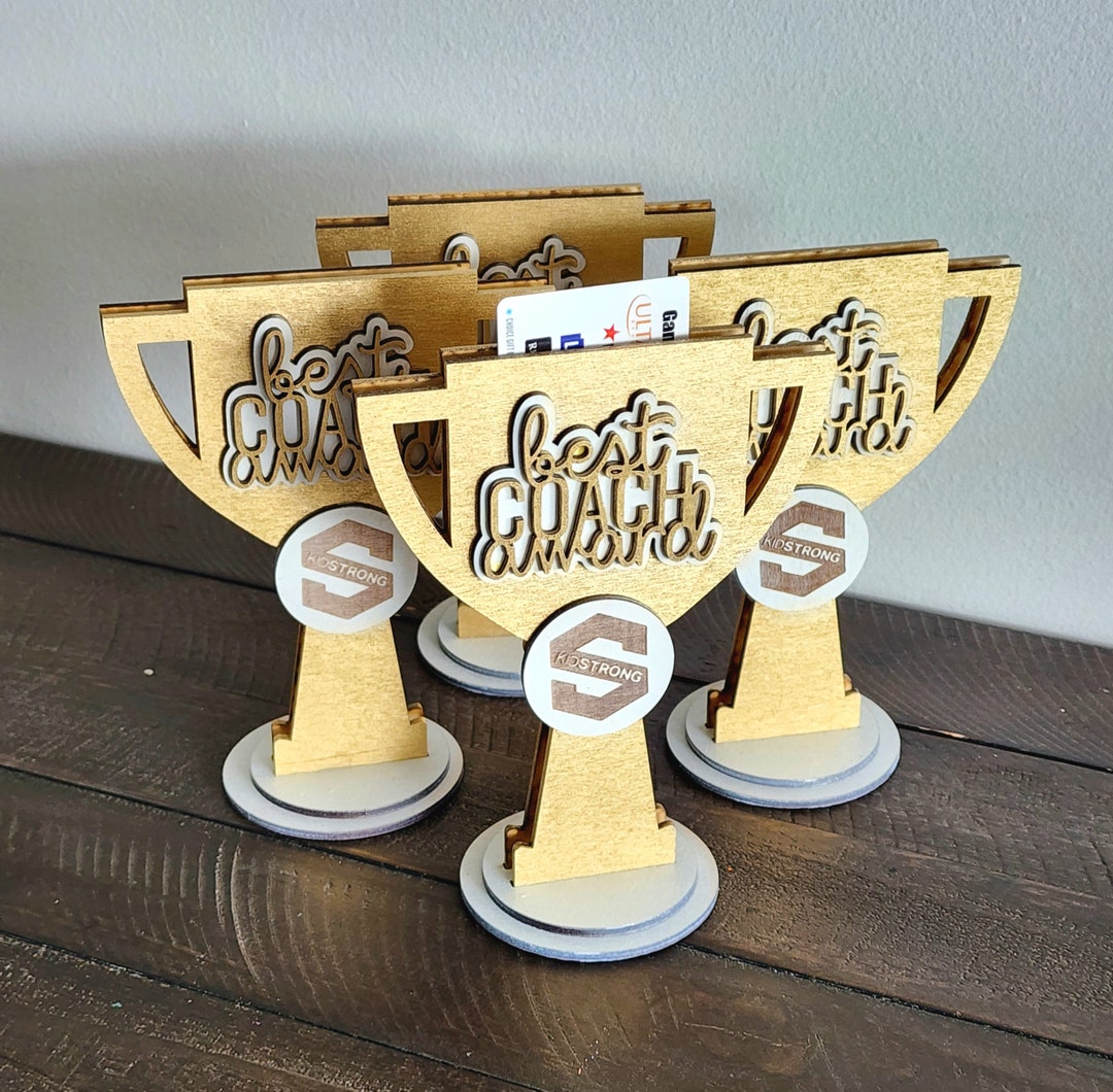 Coach Trophy Gift With Gift Card Holder // Coach Trainer Instructor ...