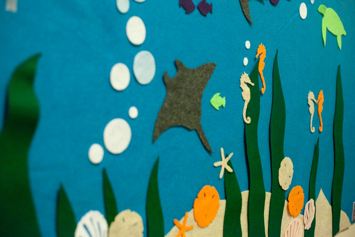 Ocean Felt Wall // Montessori Educational Gift // Kids Ages 3 - Etsy