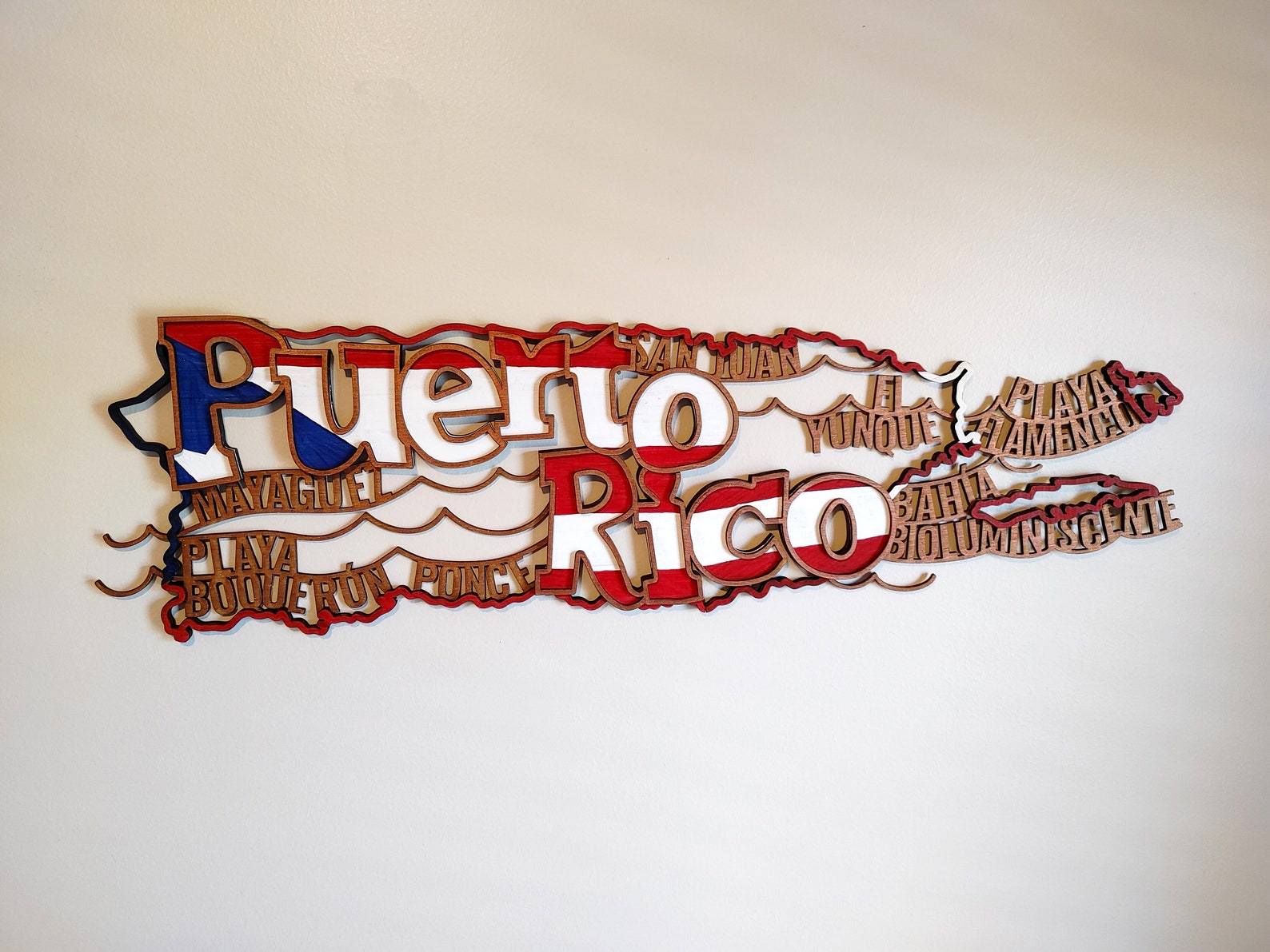 Puerto Rico Decor // Tropical Wood Sign // Boricua Gift // Beach Theme ...