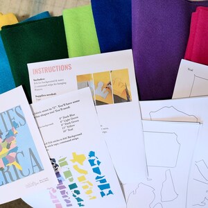 DIY Kit // United States Felt Map // Montessori USA States // Felt ...