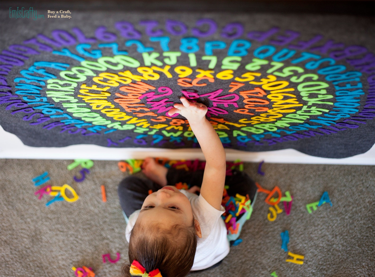 Montessori Rainbow Letters // Felt Alphabet Word Game // Giant | Etsy