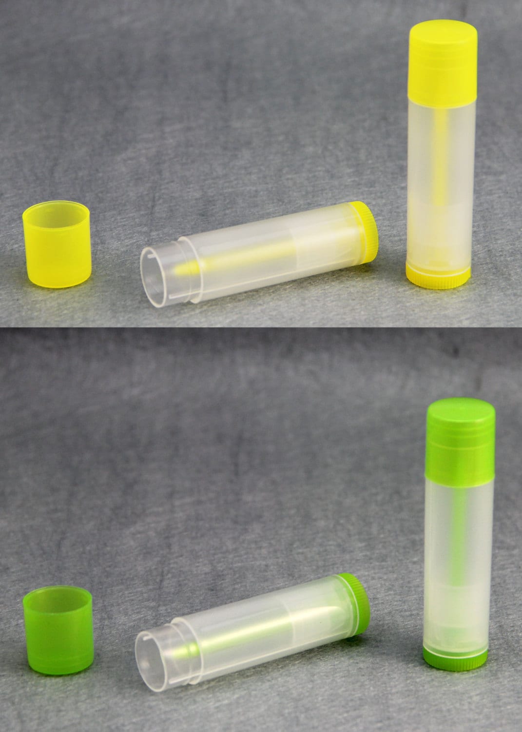 100 Colored Translucent Empty LIP BALM Containers tubes & - Etsy