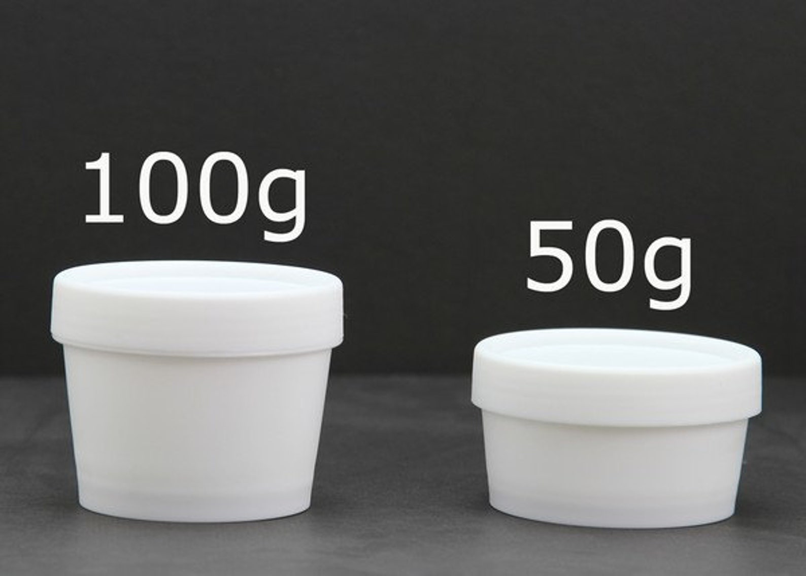 Free Shipping Empty Plastic Jars Pots Containers 50g / 100g - Etsy