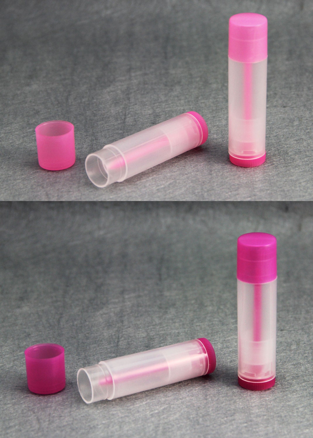 10 Colored Translucent Empty LIP BALM Containers tubes & - Etsy