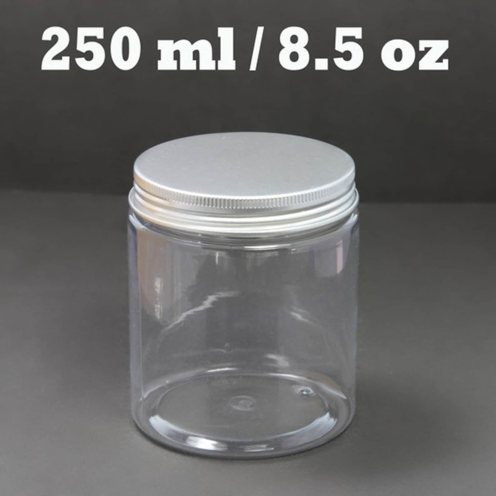 Free Shipping - 6x Empty PET Jars With Silver Color Metal Lids 50ml ...