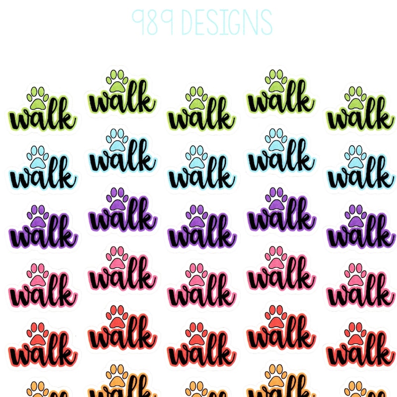 Walk Stickers - Etsy