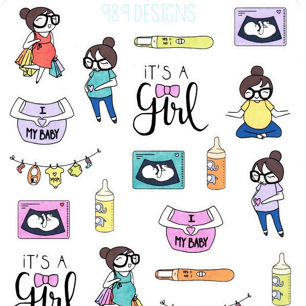 Pregnancy Stickers - Etsy