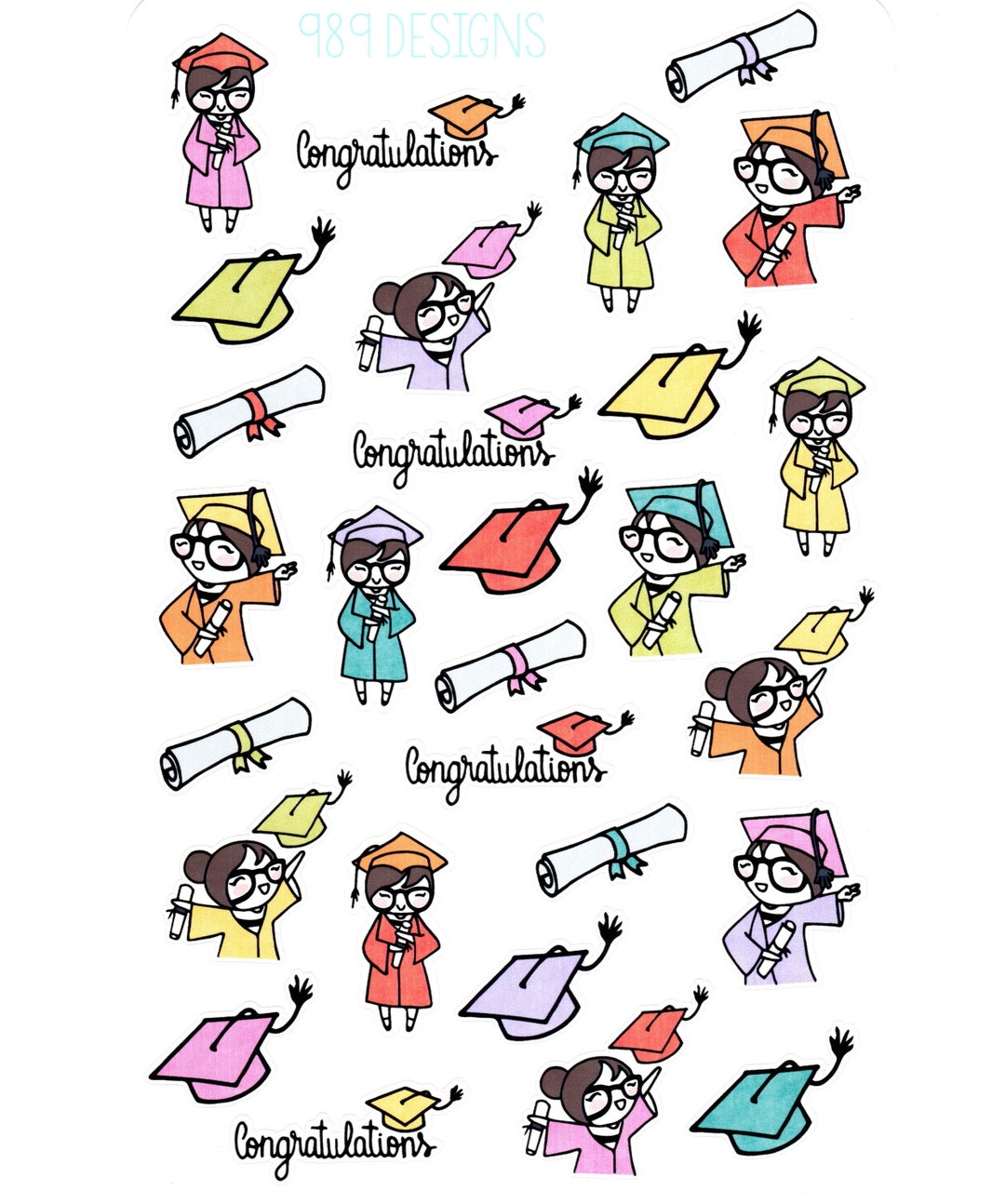 Lu Graduates - Planner Stickers - Graduation Planner Stickers - School ...