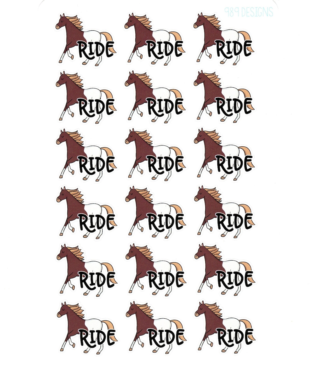 Horse Riding Stickers - Planner Stickers - Horse Planner Stickers ...
