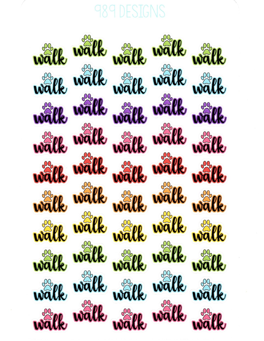 Walk the Dog- Planner Stickers- Animal Stickers- Pet Stickers- Dog - Etsy